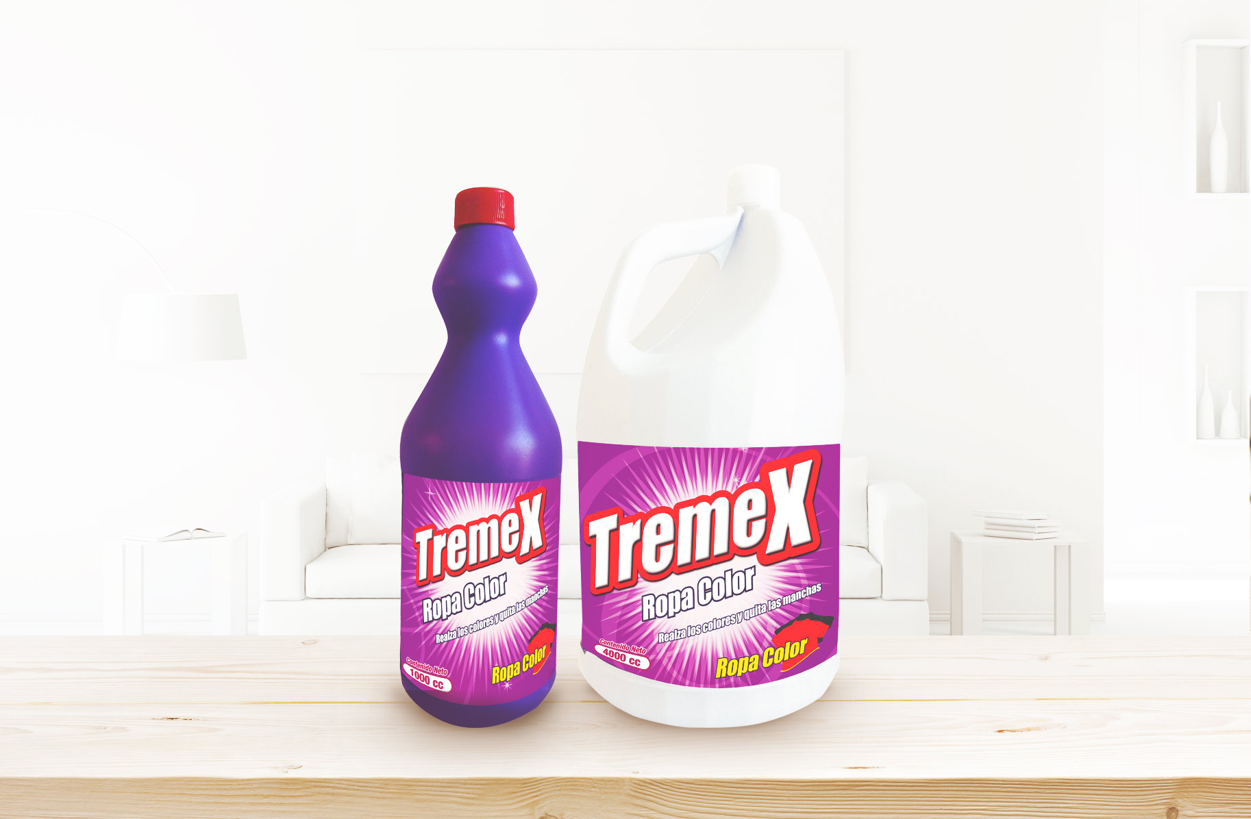 Blanqueador Ropa Color 1 y 4 litros | Tremex®